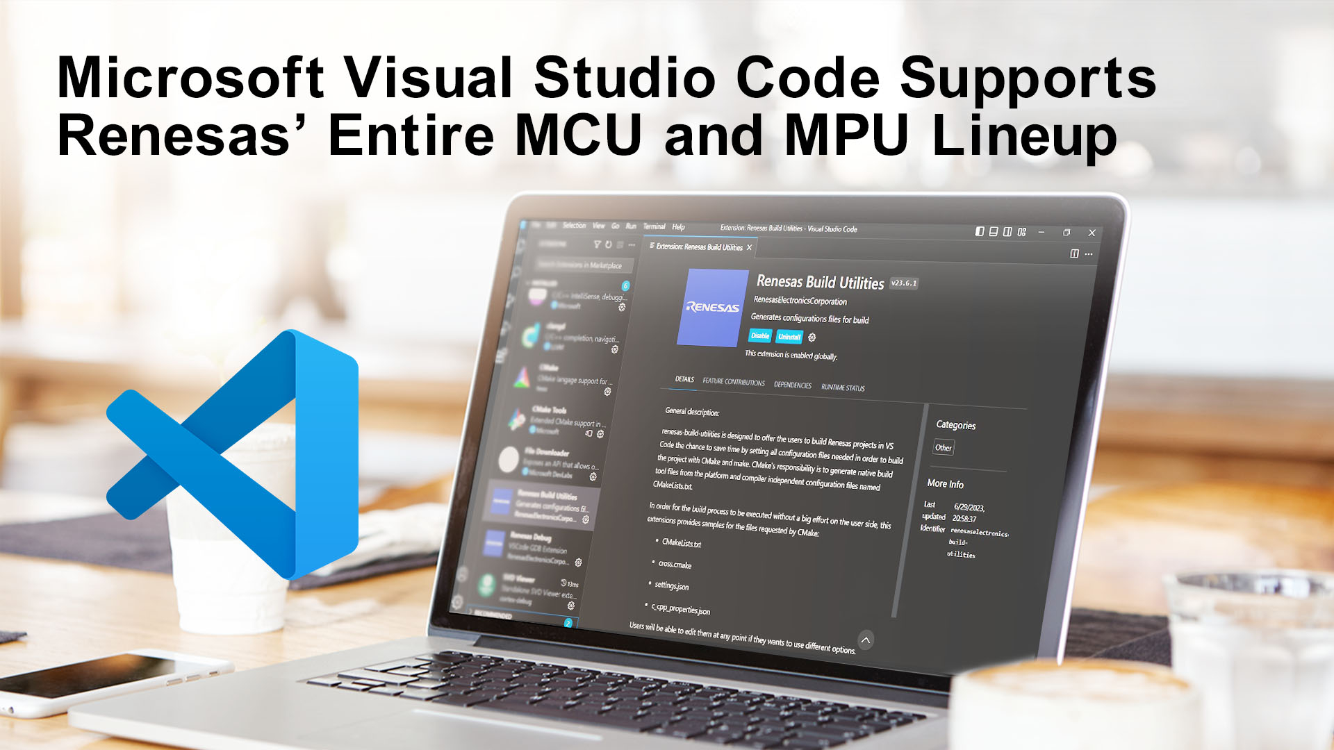 Renesas Embraces Microsoft Visual Studio Code Across Its Entire Industry-Leading MCU and MPU ...