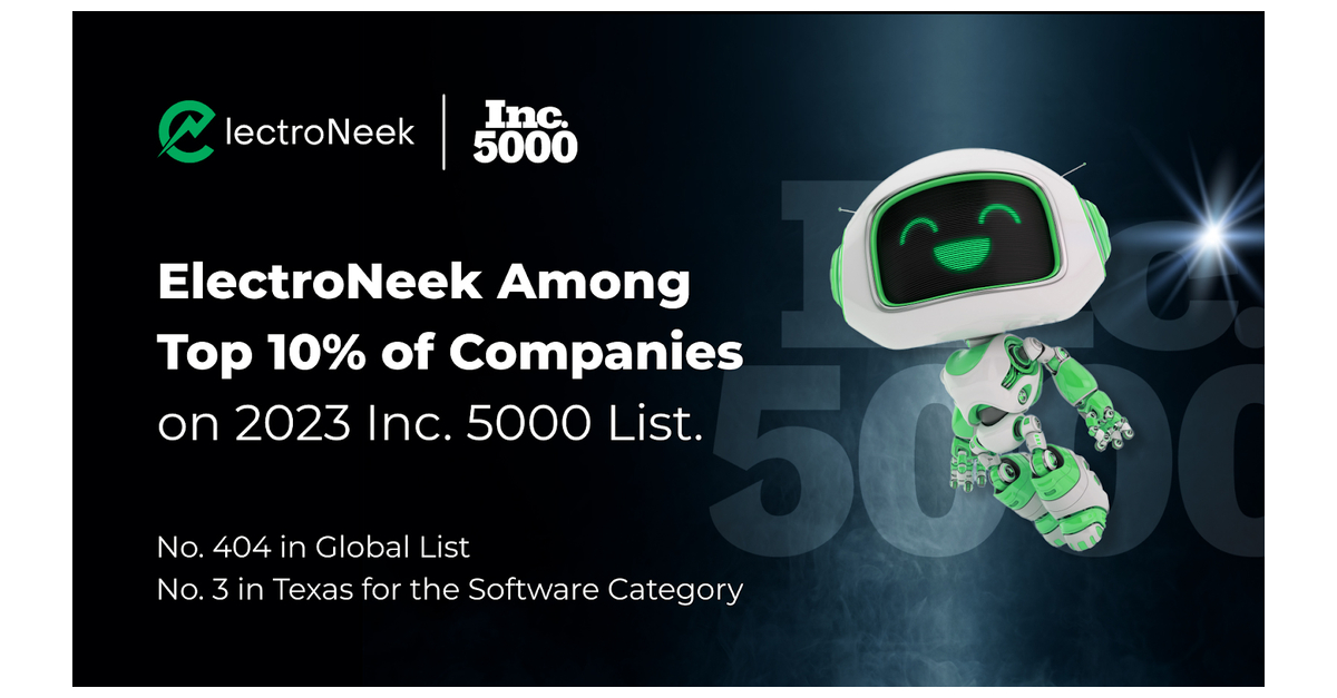 ElectroNeek Among Top 10% of Companies on 2023 Inc. 5000 List ...