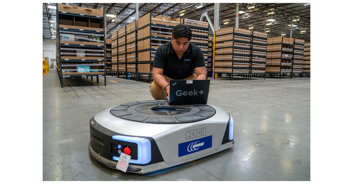 Newegg Implements Warehouse Robotics from Geek+ | Business Wire