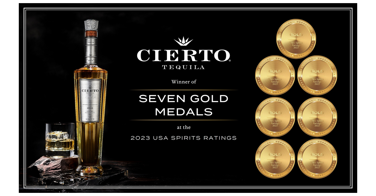 Cierto Tequila Wins Seven Gold Medals at the 2023 USA Spirits Ratings ...