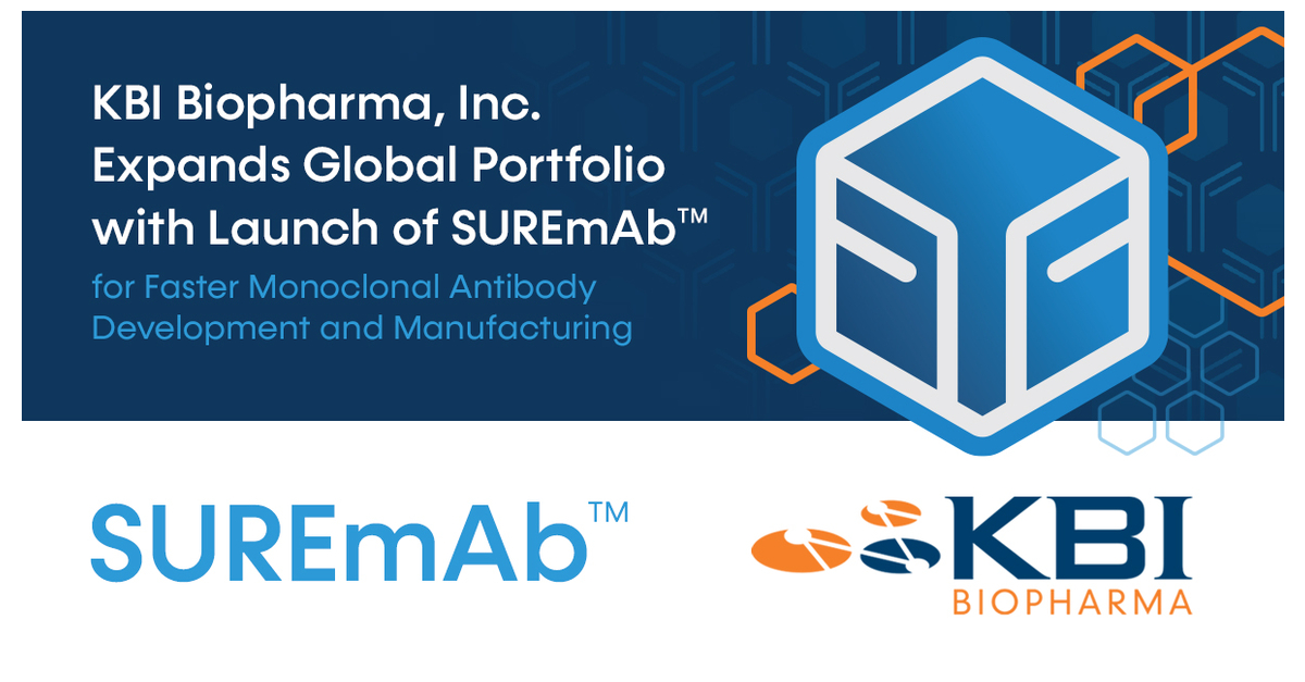 KBI Biopharma, Inc. 通过推出SUREmAb™扩大全球产品组合，以加快单克隆抗体的开发和生产 | Business Wire