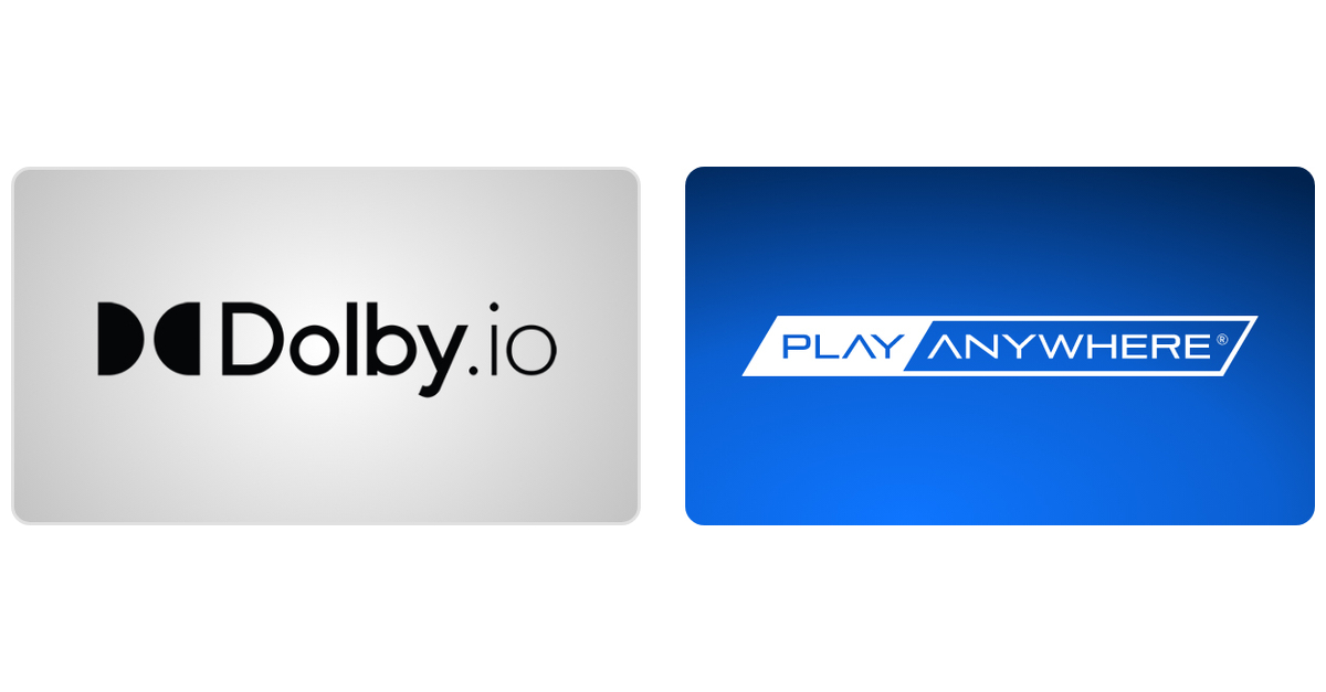 Dolby.io and Play Anywhere Form Strategic Partnership to Address Low ...