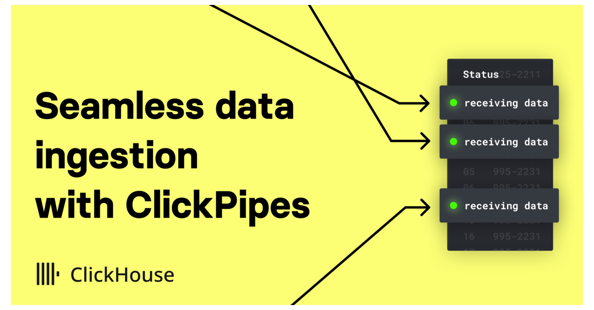 ClickHouse kondigt ClickPipes aan: een service voor continue dataopname voor ClickHouse Cloud ...