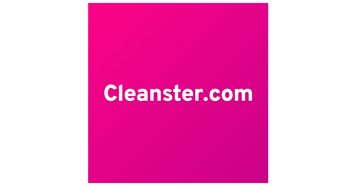 Innovative Cleaning Service Platform, Cleanster.com, Officially ...