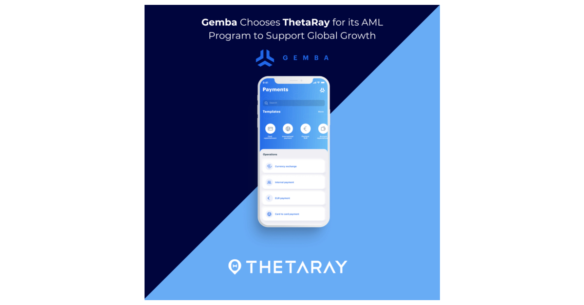 UK Fintech Gemba Chooses ThetaRay for its AML Program to Support Global ...