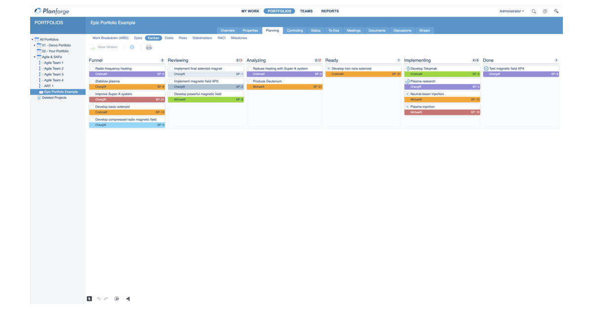 Planforge étend le support de SAFe® au Lean Portfolio et aux OKRs avec ...