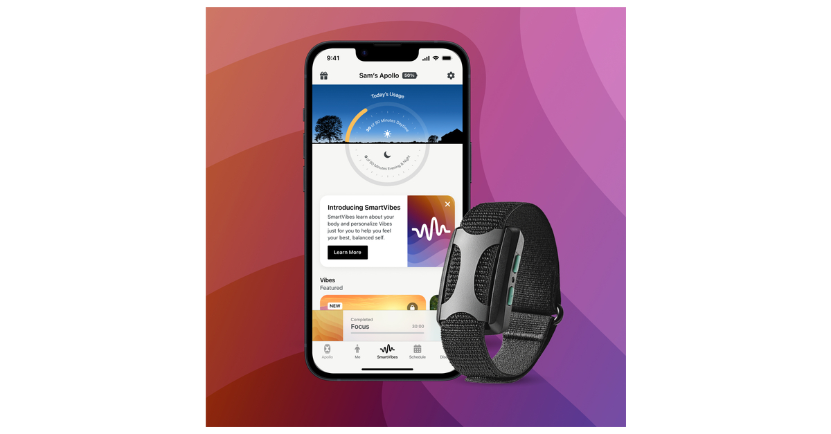 Apollo Neuroscience Introduces First Wearable with AI-Driven ...