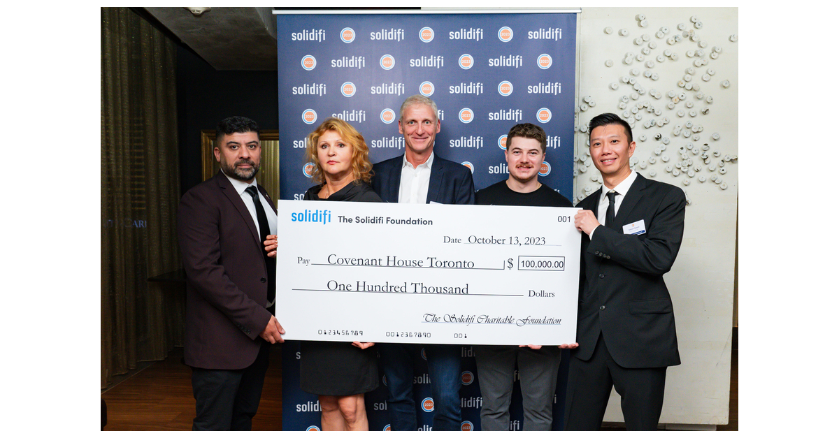 Solidifi Charitable Foundation Supports Homeless Youth with $100,000 ...