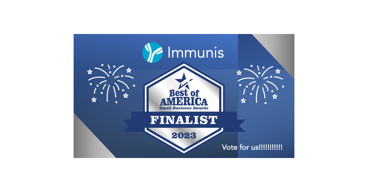 Immunis is a Finalist for Best of America Small Business Awards – Vote ...