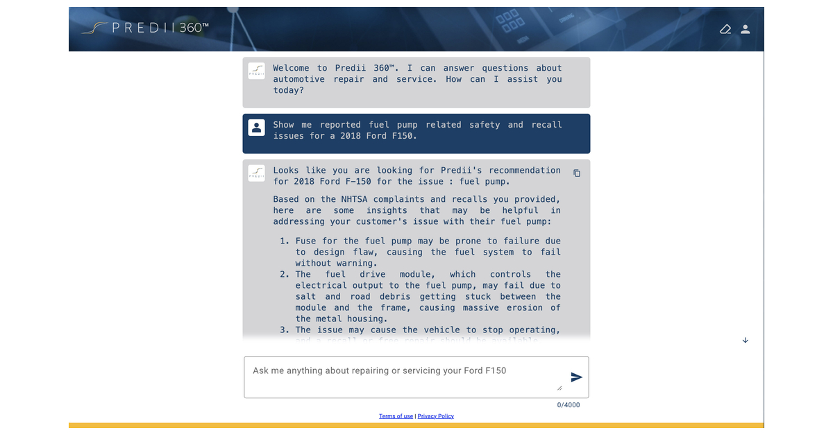 Predii Introduces Generative AI ‘Co-Pilot’ for Automotive Service and ...