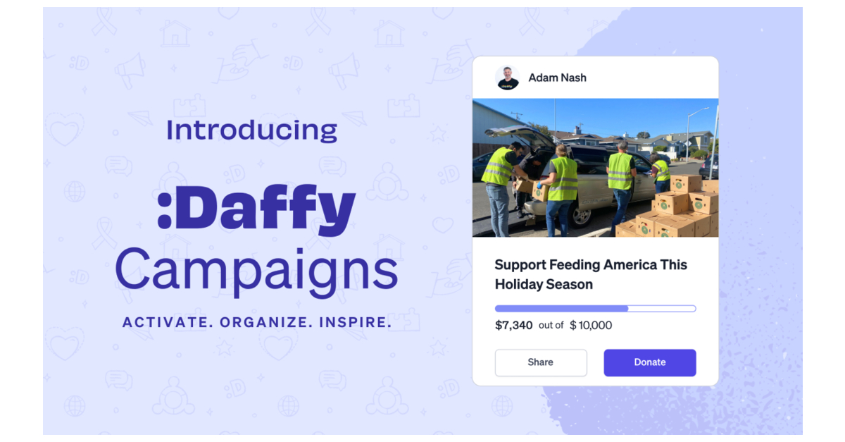Daffy Launches Daffy Campaigns to Unlock More Giving | Business Wire