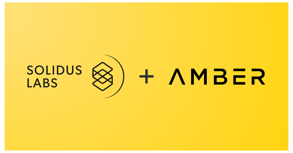 Amber Group與Solidus Labs合作加強加密貨幣原生市場的完整性 | Business Wire