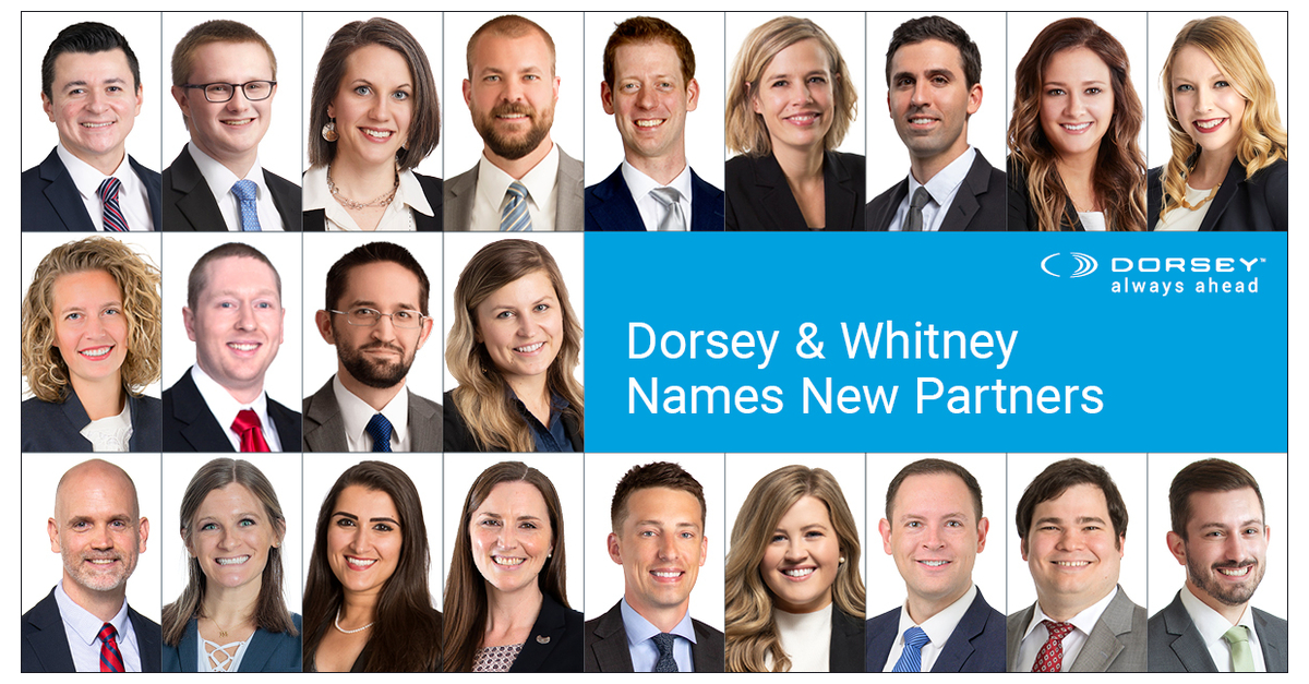 Dorsey & Whitney Names 22 New Partners | Business Wire