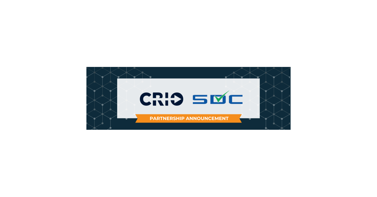 SDC Announces Partnership with CRIO on eSource Initiative | Business Wire