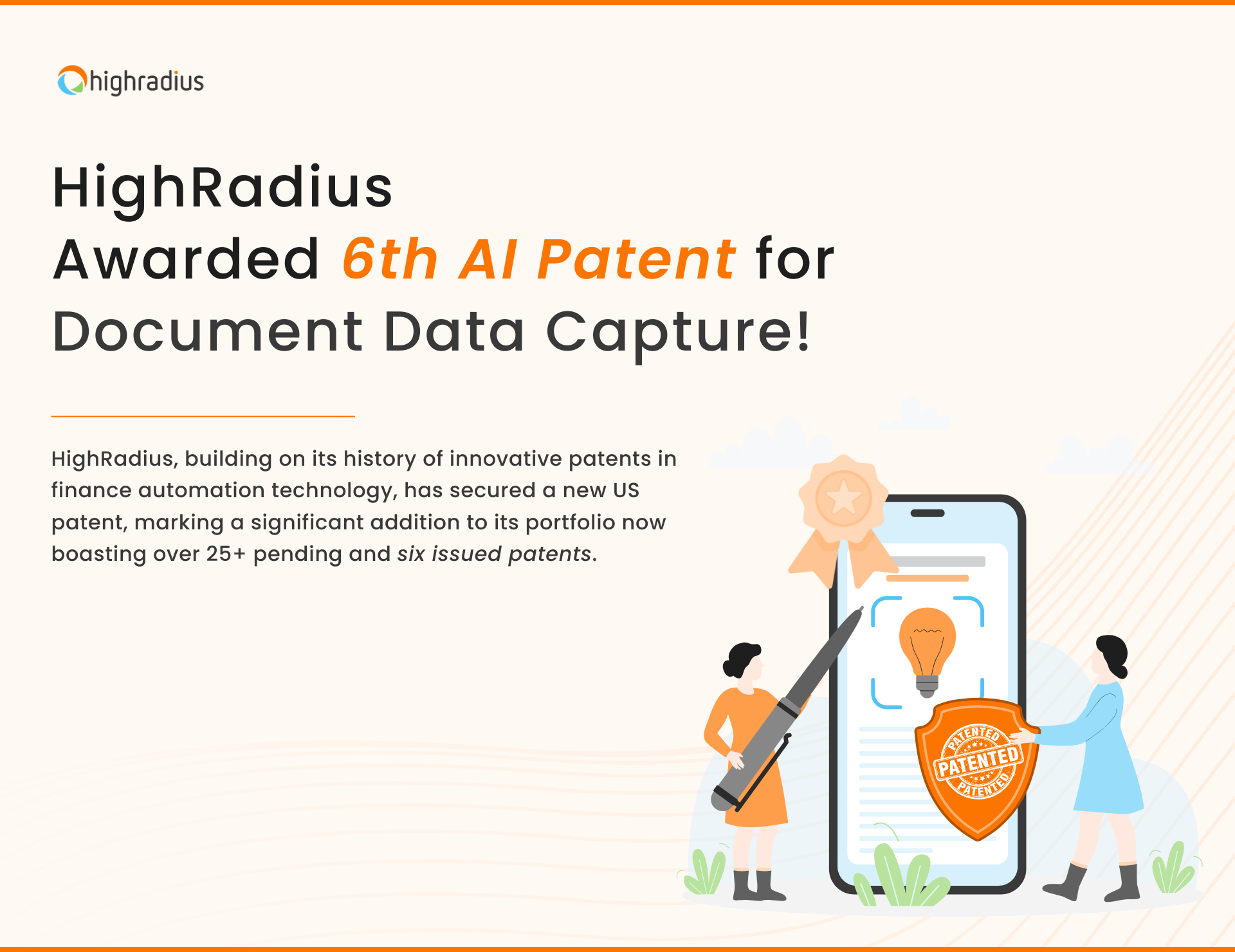 HighRadius Autonomous Finance Software Awarded 6th AI Patent - For Document Data Capture ...