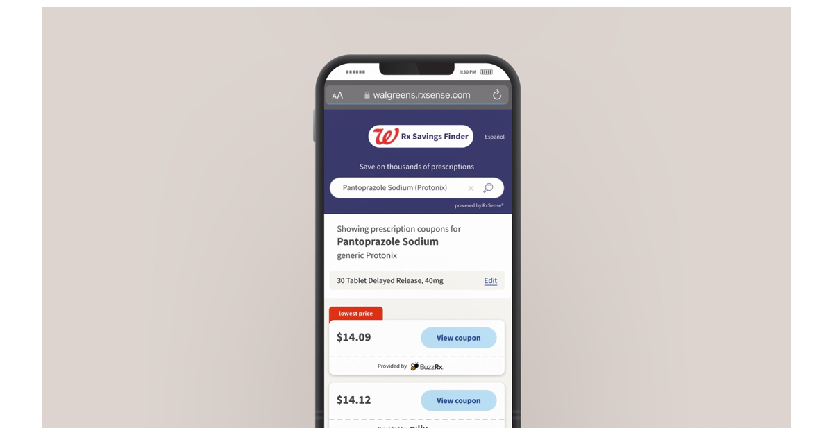 Walgreens Launches Rx Savings Finder to Help Patients Save on Prescription Medications ...