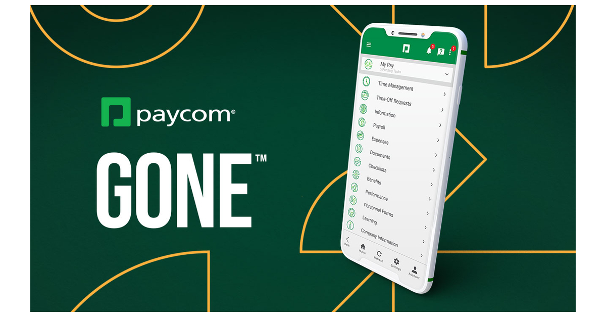 Paycom Launches GONE, Automating Time-Off Request Decisions | Business Wire