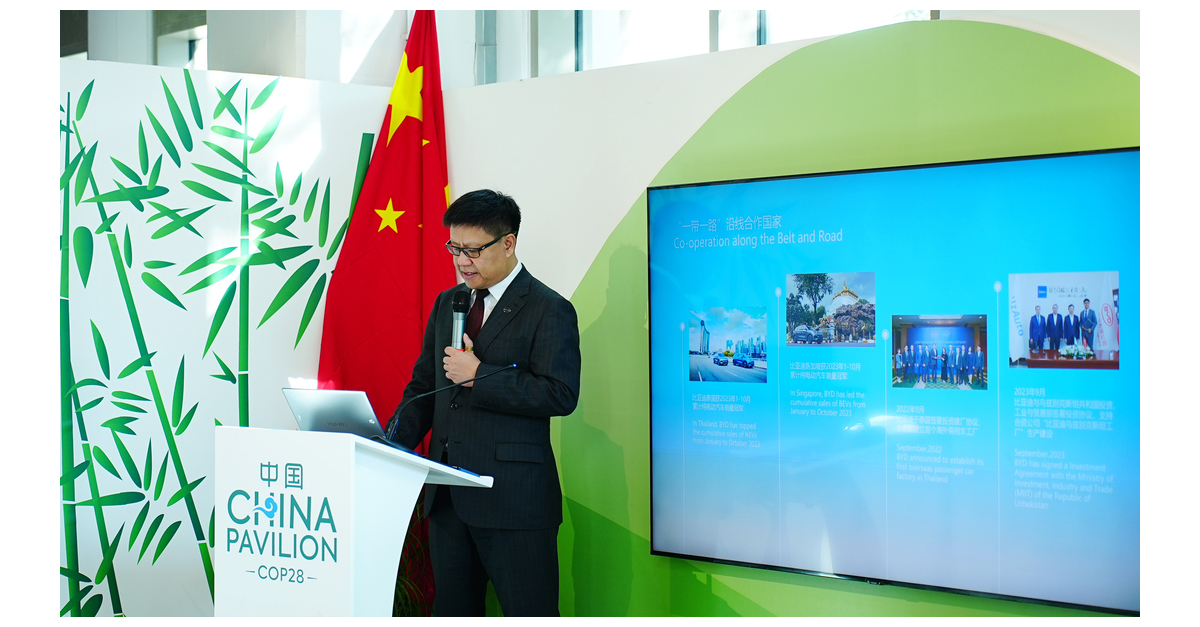 BYD Highlights Leadership in Sustainable Solutions at COP28 | Business Wire