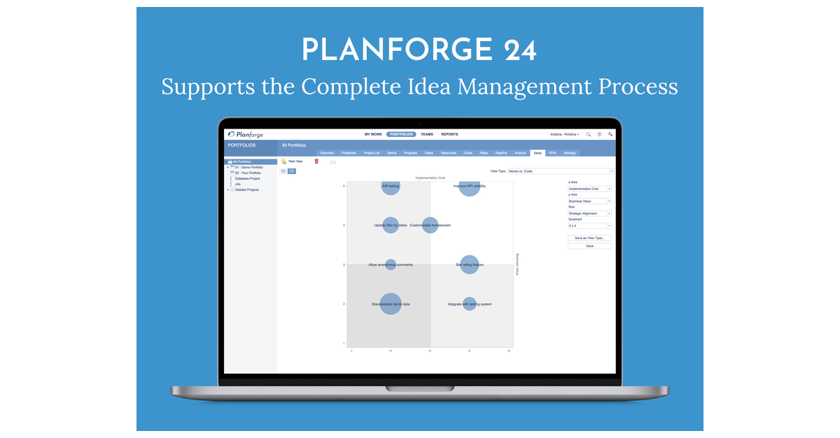 Planforge Introduces Idea Management Completing Its Hybrid PPM Offering ...