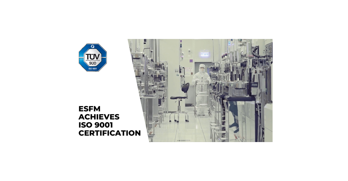 Highest Quality Standard: ESFM USA® Achieves ISO 9001 Certification ...
