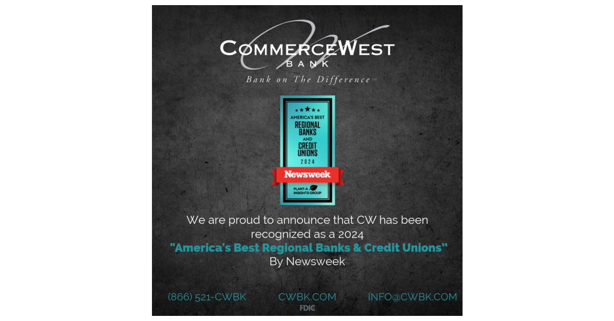CommerceWest Bank Recognized as One of “America’s Best Regional Banks ...