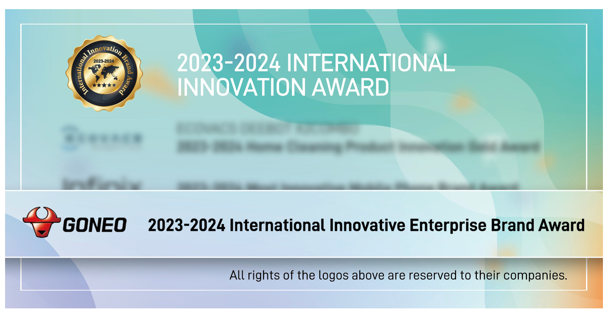 Il gruppo cinese GONEO vincitore del 2024 CES International Innovative Enterprise Brand Award e ...