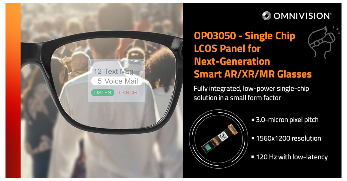 OMNIVISION Announces Single Chip LCOS Panel for Next-Generation Smart ...