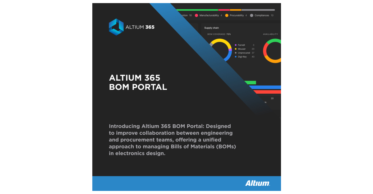Altium lance le Portail BOM sur Altium 365 pour combler le fossé entre ...