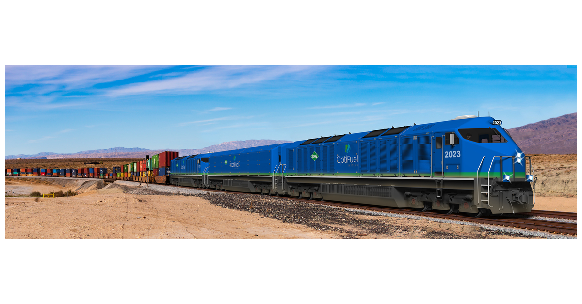 OptiFuel’s Total-Zero™ 5600 hp RNG-Electric Line Haul Locomotive and ...