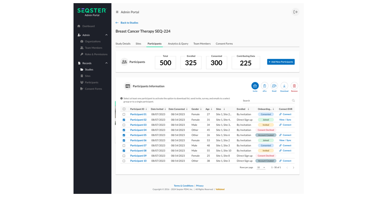 SEQSTER Launches 1-Click Records™ for Healthcare & Life Sciences ...