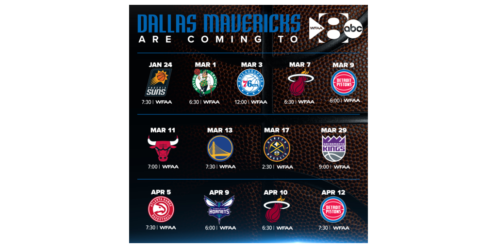 TEGNA Station WFAA Teams with the Dallas Mavericks to Broadcast 10 Additional Games Free Over ...