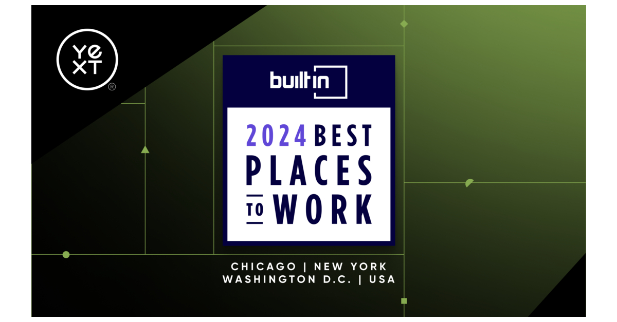 Yext Recognized by Built In as a 2024 Best Place To Work | Business Wire