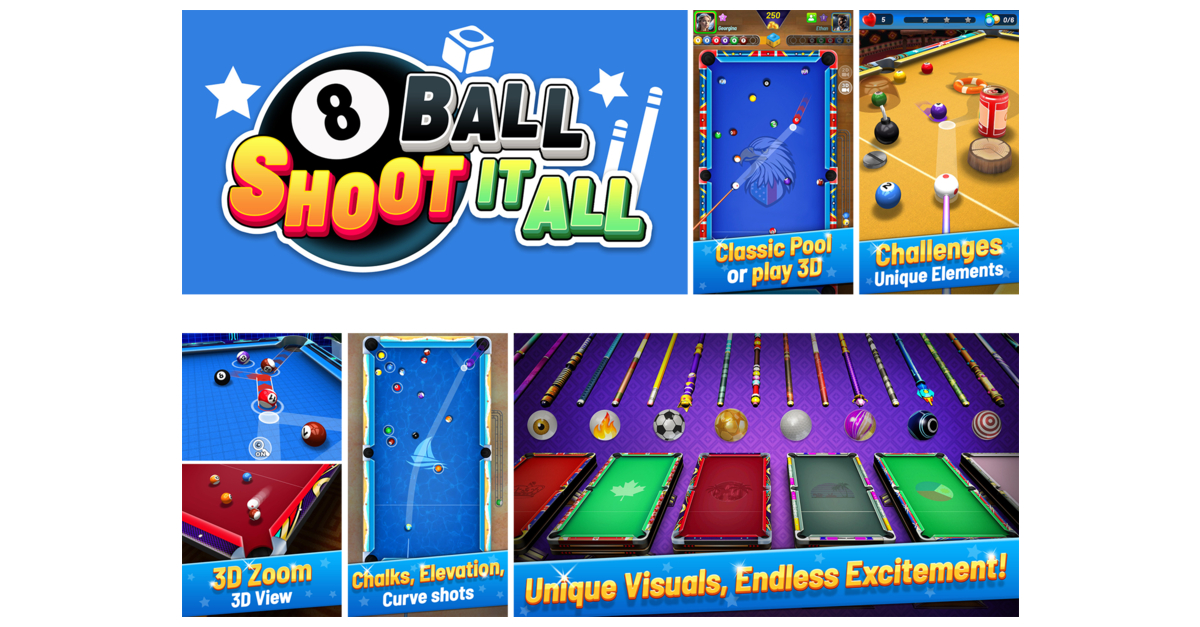Global Release of “8 Ball Shoot It All”, a PVP Smartphone Pool Game ...