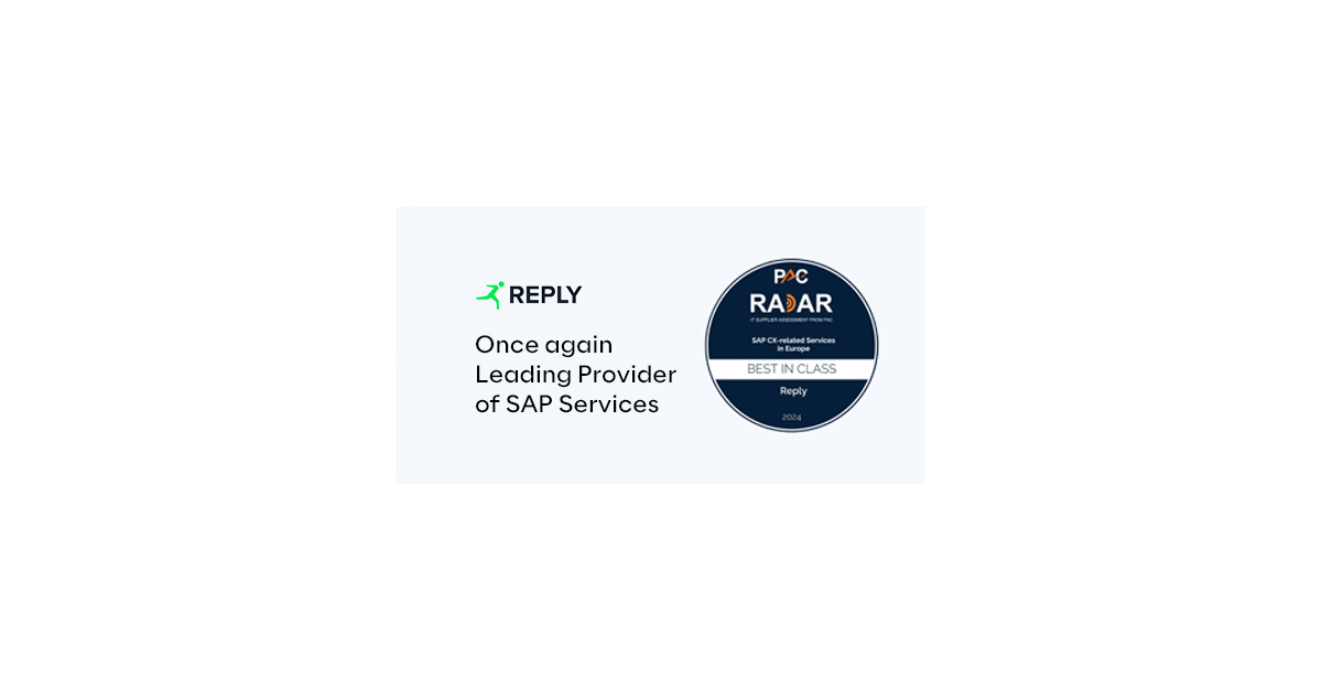 Reply Tops PAC RADAR for SAP Service Providers for the Second Year in a ...