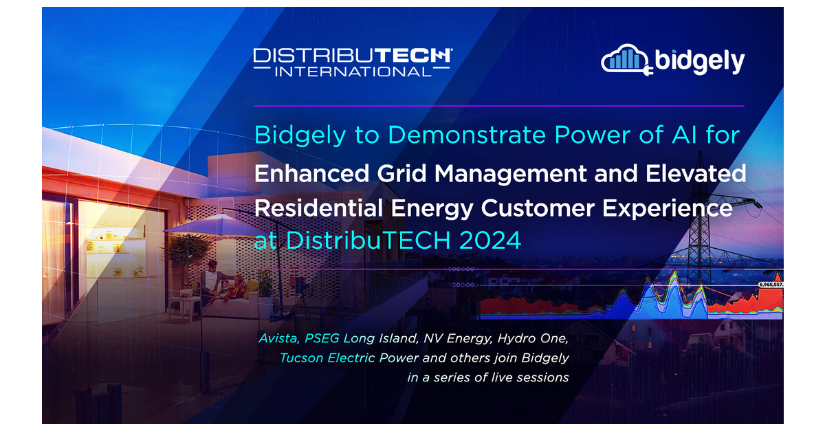 Bidgely to Demonstrate Power of AI for Enhanced Grid Management and ...