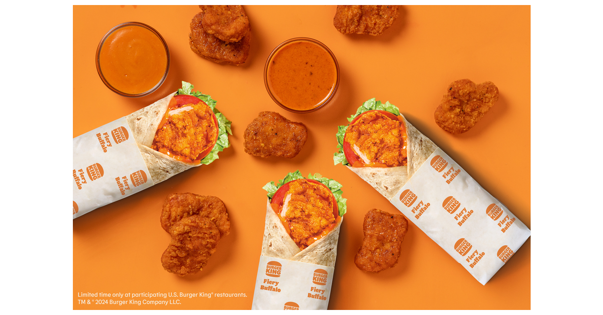 The Wrap Battle Heats up as Burger King® Introduces New Fiery Buffalo ...