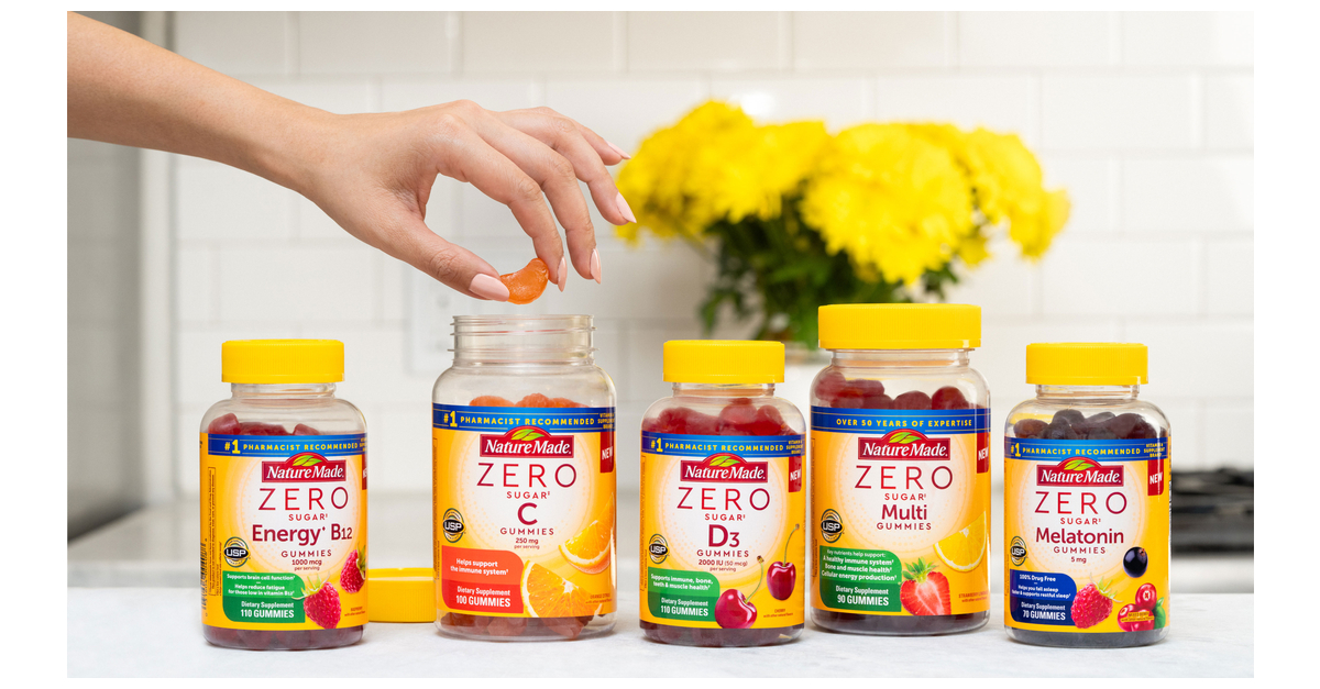 Nature Made® Introduces Zero Sugar‡ Gummies to Help Even More Consumers ...