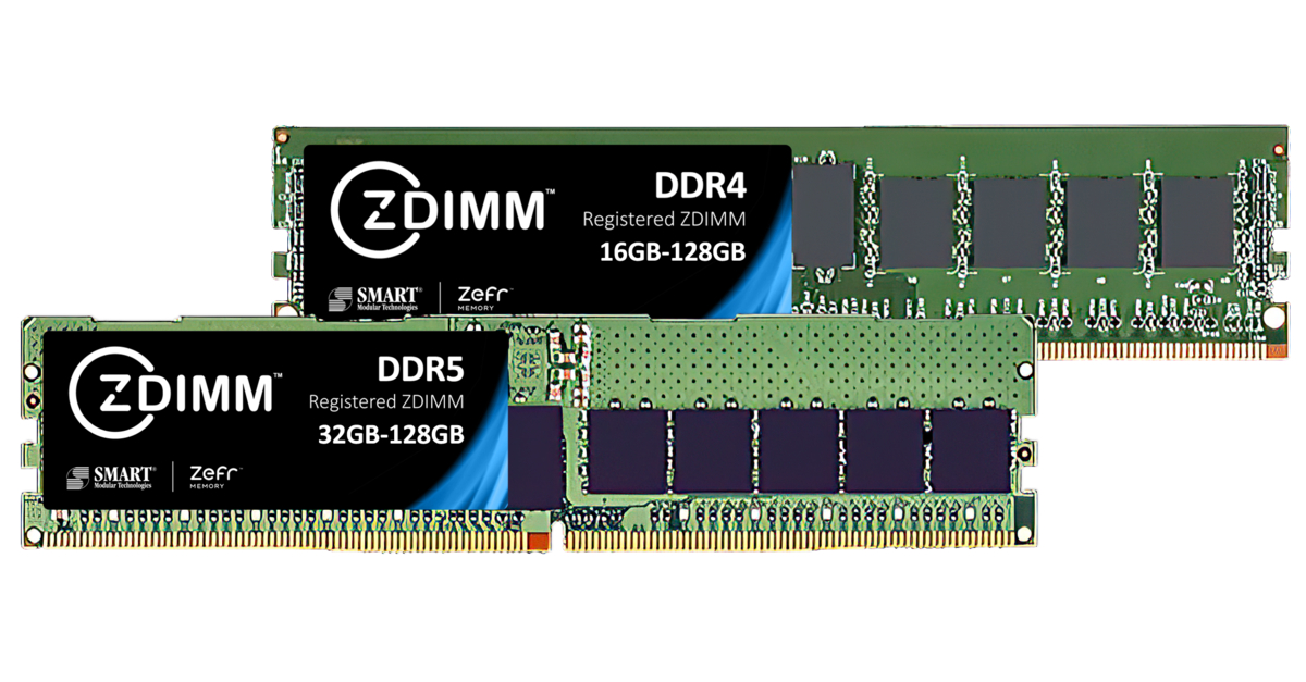 SMART Modular Technologies Introduces Zefr ZDIMM Memory Modules with Ultra-High Reliability for ...