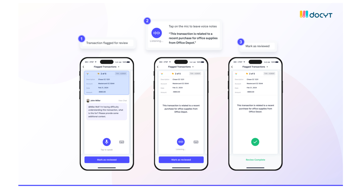 Docyt to Unveil New Voice-Based Transaction Categorization for Its AI ...