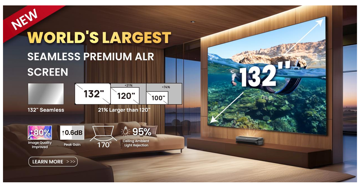 AWOL Vision Unveils World's Largest 132-inch Seamless ALR Premium ...