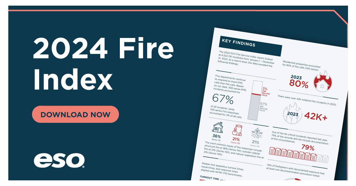 ESO Releases 2024 ESO Fire Service Index to Explore Key Trends and Measures Affecting Fire ...
