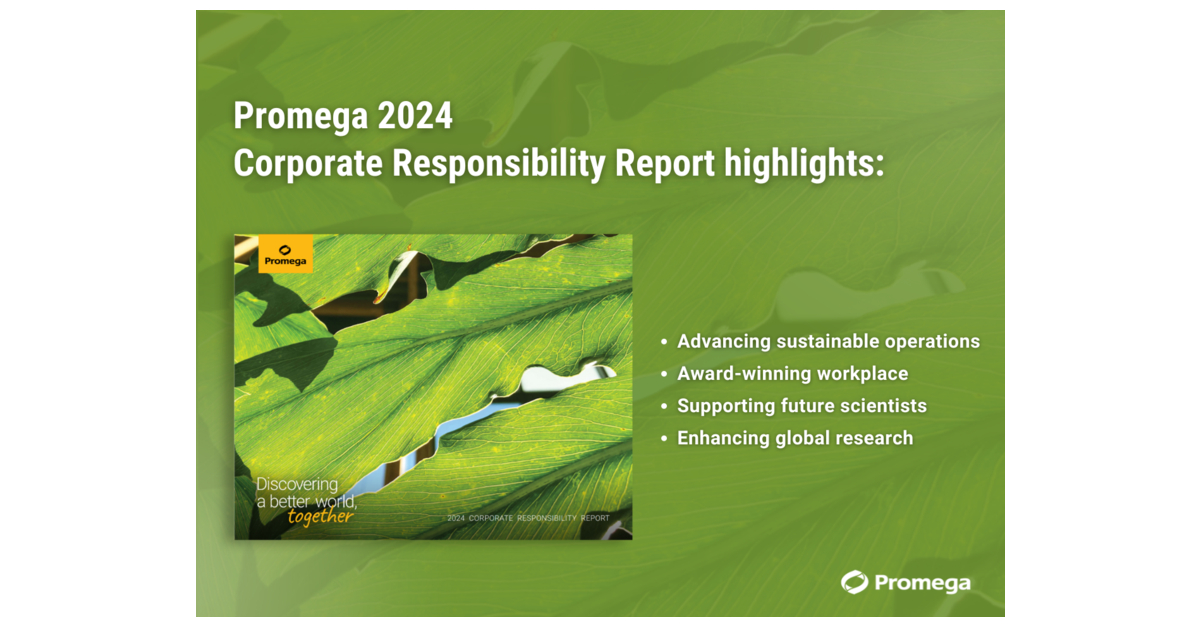 Promega Highlights Progress in Sustainability, Employee Wellbeing and ...