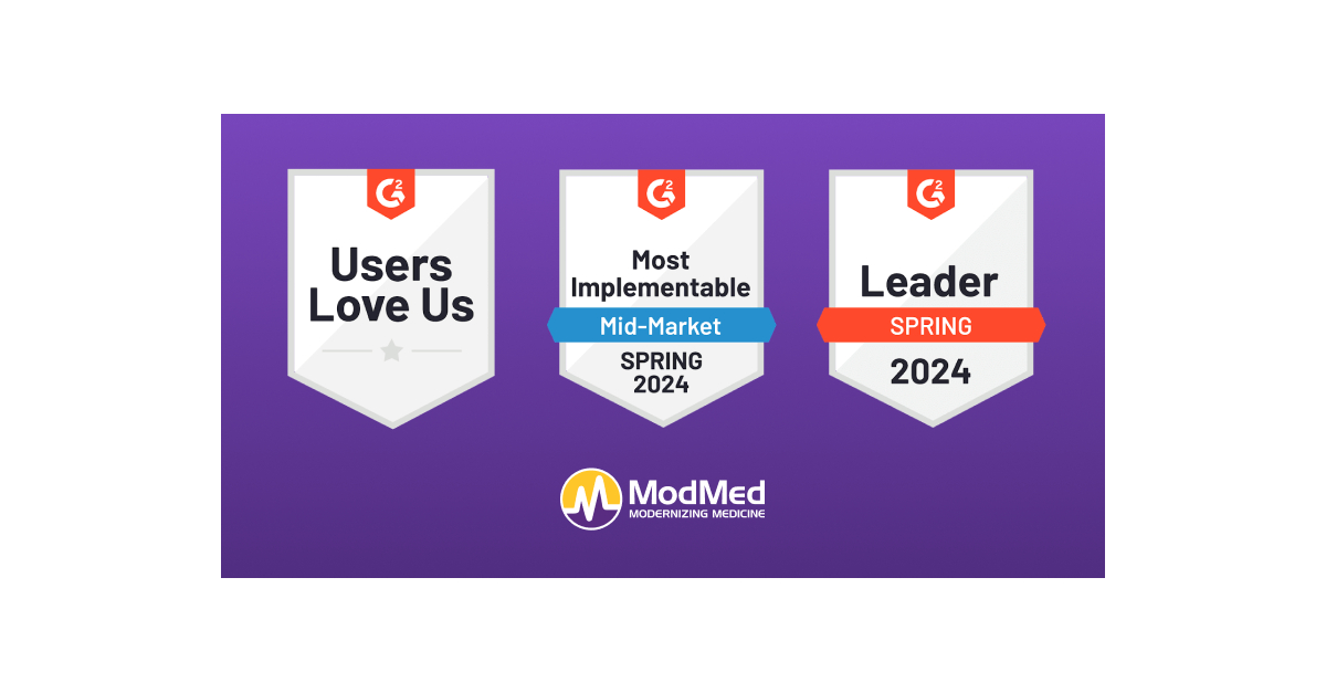 ModMed Earns Top Spot on Six Grids for its EHR and RCM Software in G2's ...