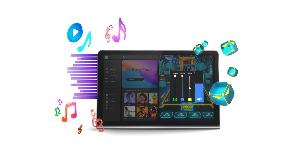 Nunca perca o ritmo com o Lenovo Tab Plus, o tablet dos sonhos dos ...