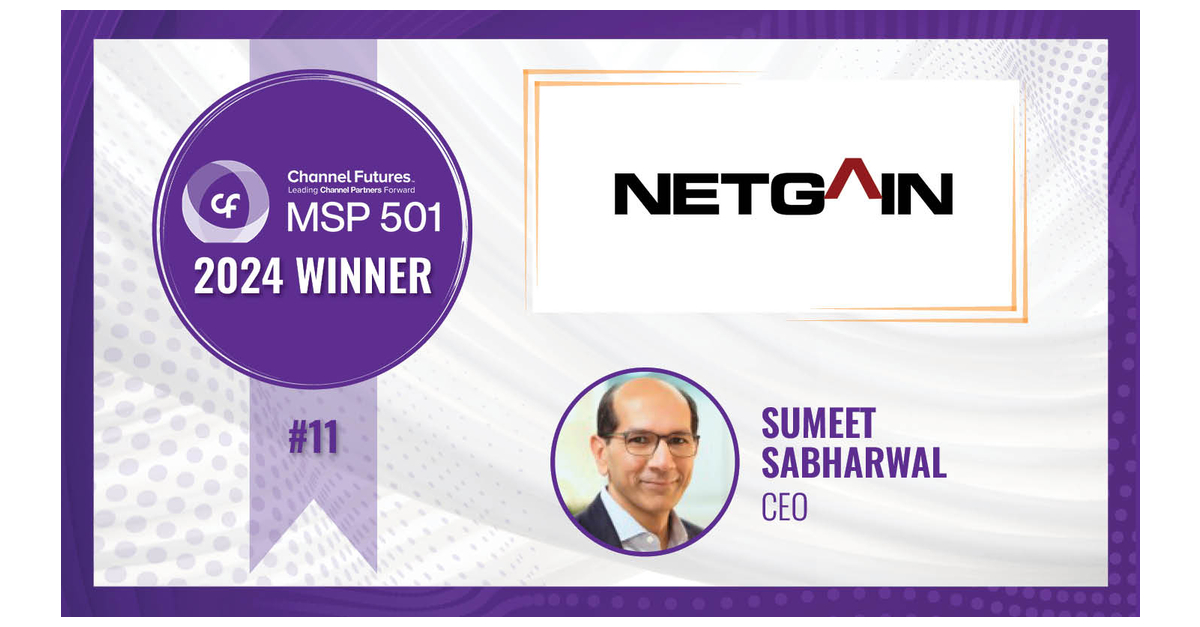Netgain Ranked on Channel Futures 2024 MSP 501—Tech Industry’s Most ...