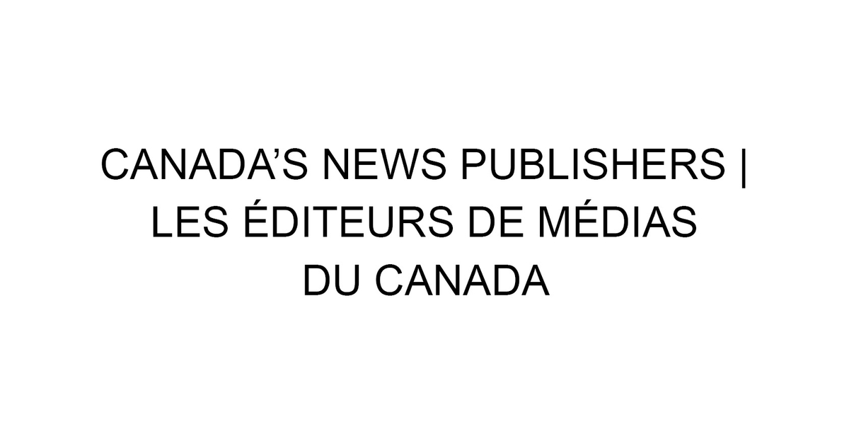 Éditeurs de médias : La gouvernance du Collectif Canadien de ...