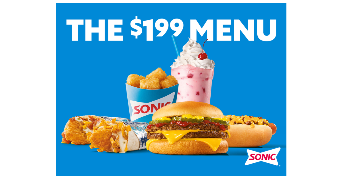 More Value, More Fun! SONIC Debuts New $1.99 Menu Featuring New Queso ...