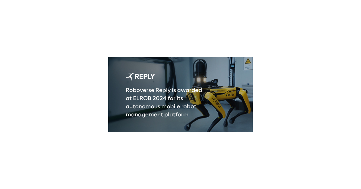 REPLY: Tras el AIRA Challenge, ELROB 2024 premia a Roboverse Reply por ...