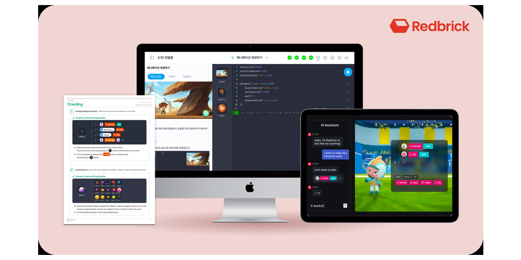 Redbrick Partners with Daekyo, South Korea's Largest Education Company, to Offer Coding Programs