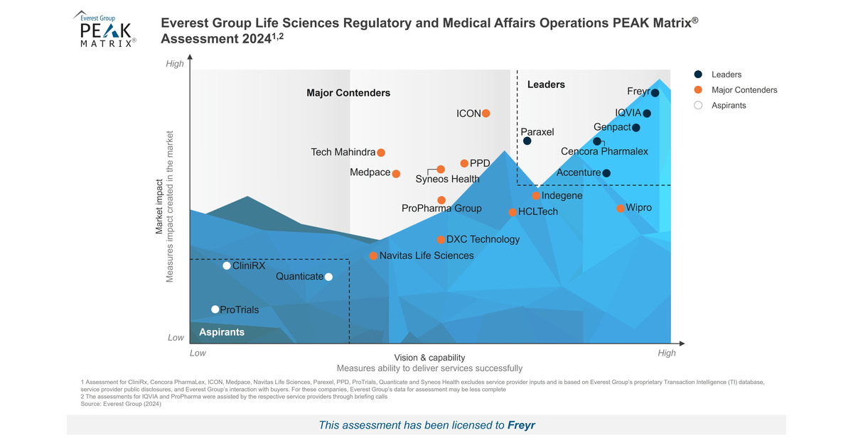 Freyr obtiene el reconocimiento como líder en el PEAK Matrix® 2024 de Everest Group | Business Wire